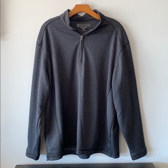 Pebble Beach | Jackets & Coats | Pebble Beach Charcoal Grey 4 Zip Golf ...